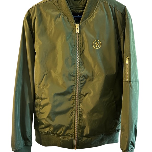 Jackets & Coats | Hawkers Asian Street Fare Olive Green Bomber Jacket ...